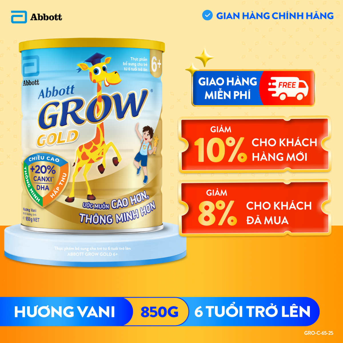 Abbott Grow Gold 6+ 850g